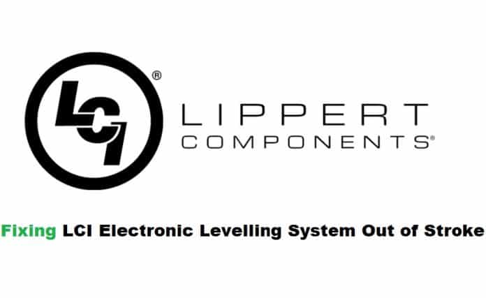 LCI Electronic Leveling Out Of Stroke - 3 Solutions - Camper Upgrade
